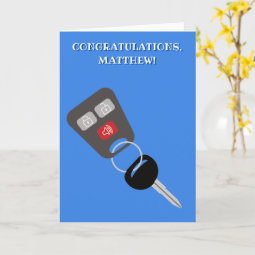 Driving Test New Drivers License Congratulations Card | Zazzle