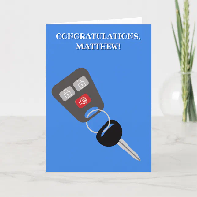 Driving Test New Drivers License Congratulations Card | Zazzle