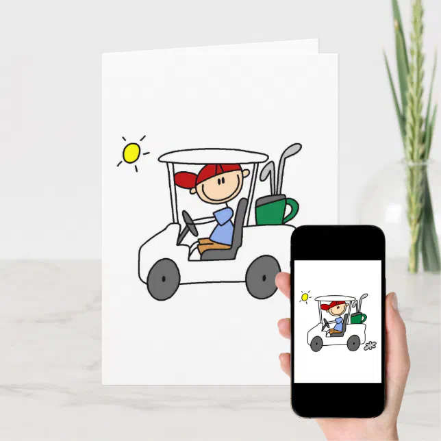 Driving The Golf Cart Card | Zazzle