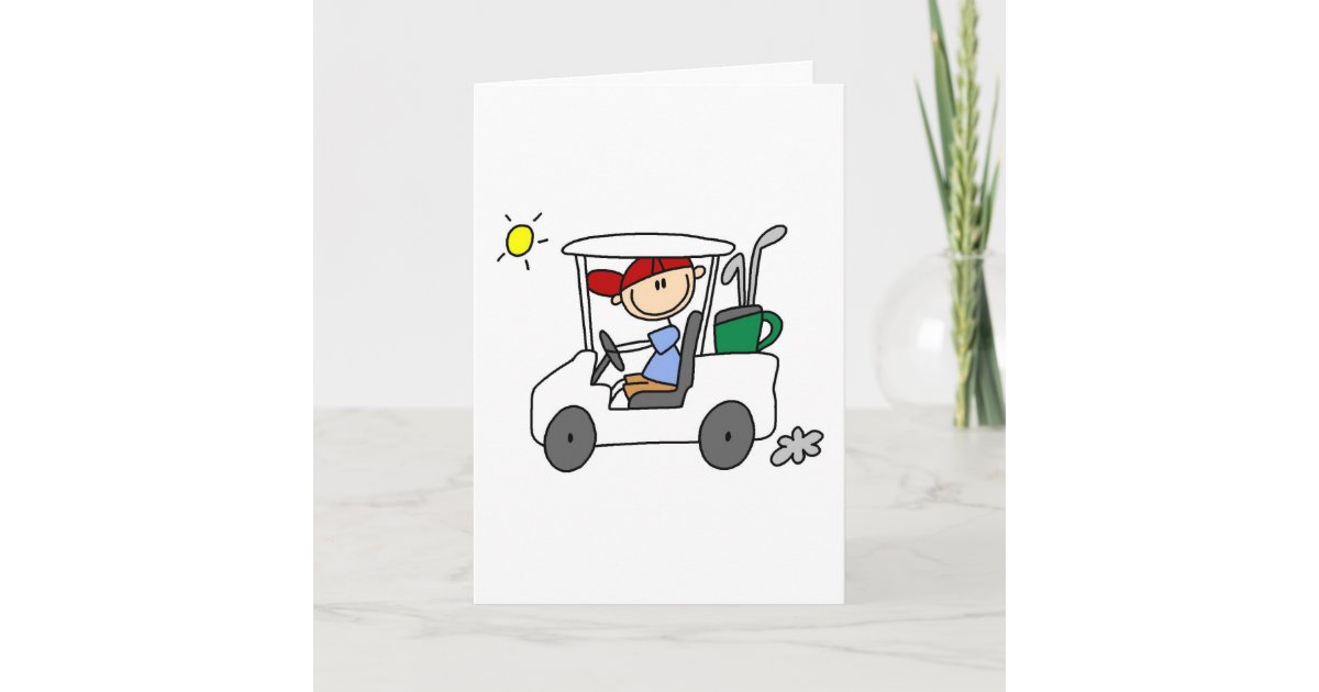 Driving The Golf Cart Card | Zazzle