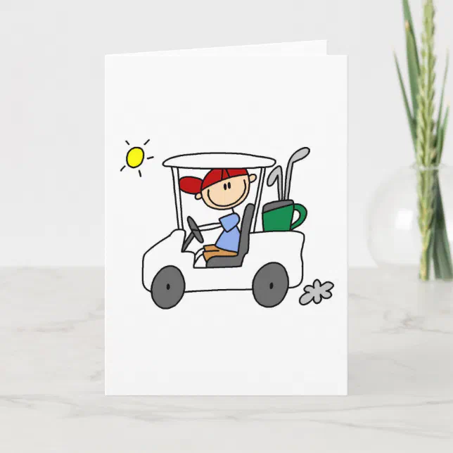Driving The Golf Cart Card | Zazzle