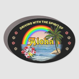 Driving with the Spirit of Aloha Car Magnet | Zazzle