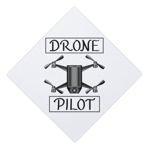 Drone And Drone Pilot Graduation Cap Topper | Zazzle