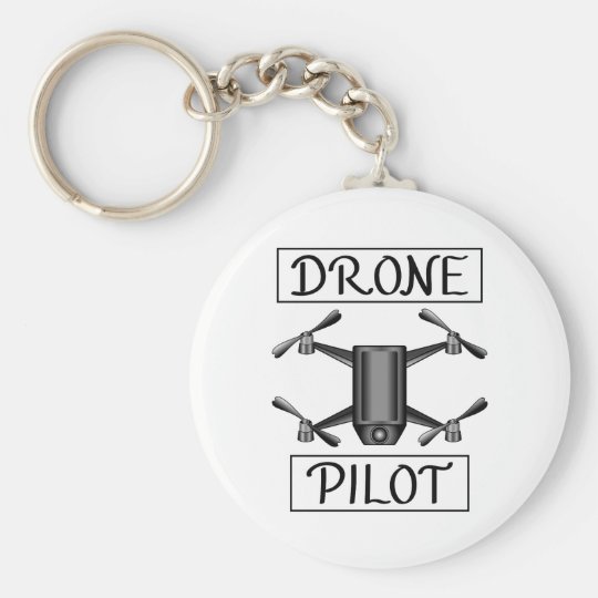Drone And Drone Pilot Keychain | Zazzle.com