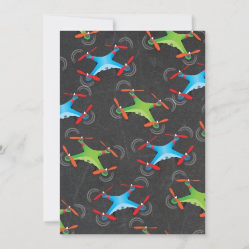 Drone Birthday Party Invitation | Zazzle