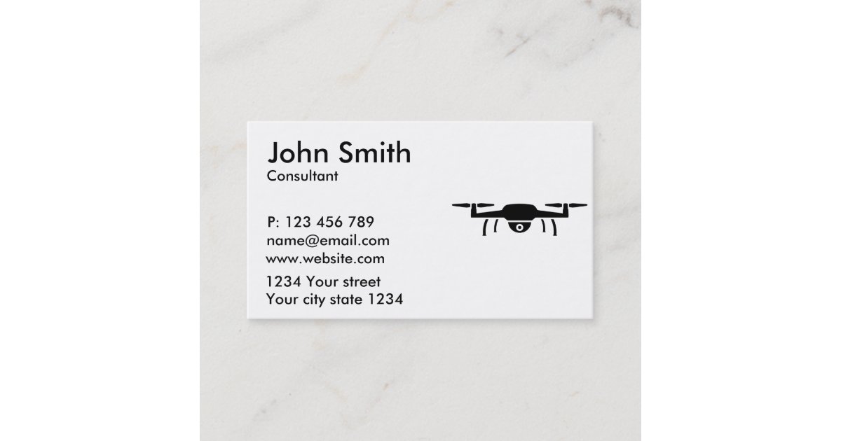 Drone Business Card | Zazzle