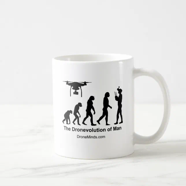 Drone Evolution of Man Coffee Mug | Zazzle