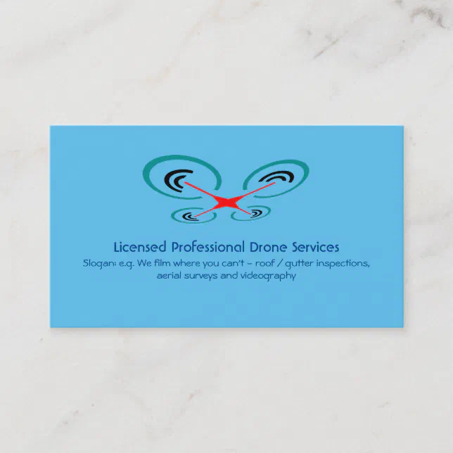 Drone Inspection and Video Service, Pilot Operator Business Card | Zazzle