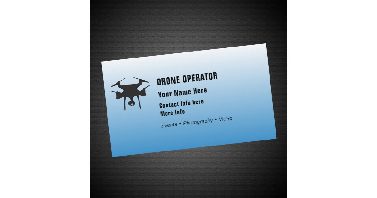 Drone Operator Business Card | Zazzle