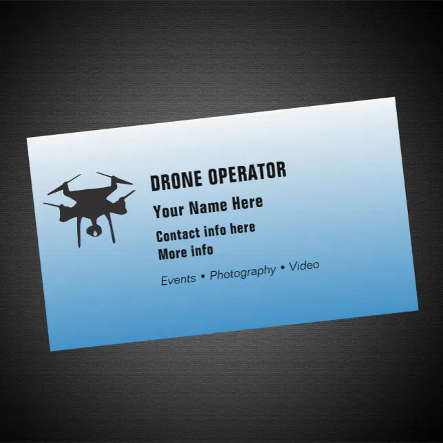 Drone Operator Business Card | Zazzle
