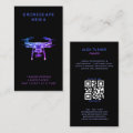Drone Pilot UAV Photography QR Code Modern Black Business Card | Zazzle