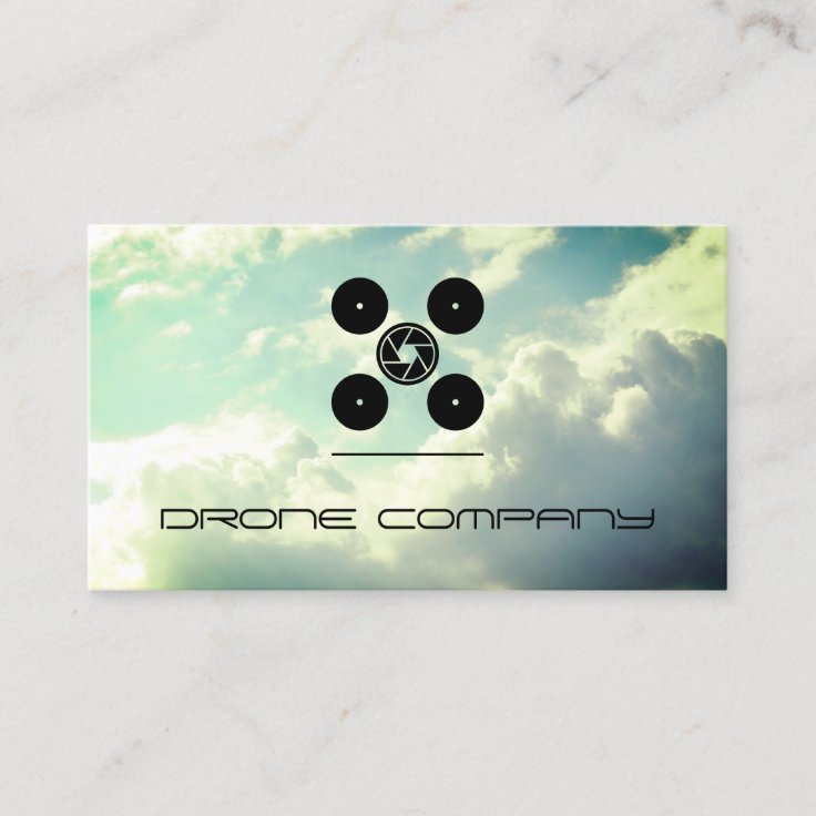 Drone services inspired business card | Zazzle