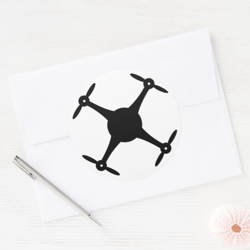 Drone Sticker (round) | Zazzle