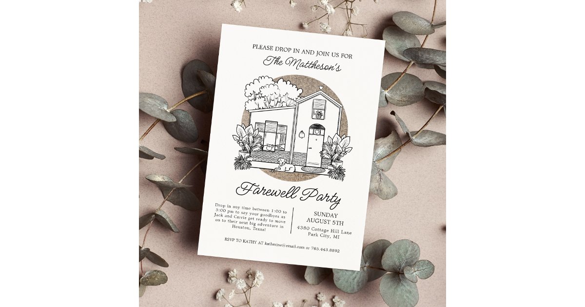 Drop In Farewell Party Invitation | Zazzle