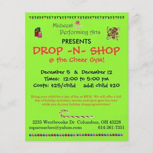 drop n shop flyer | Zazzle.com