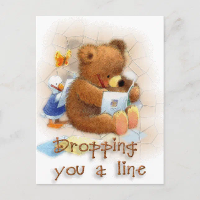 Dropping a Line Postcard | Zazzle