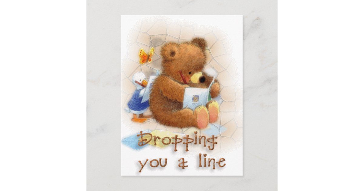 Dropping a Line Postcard | Zazzle
