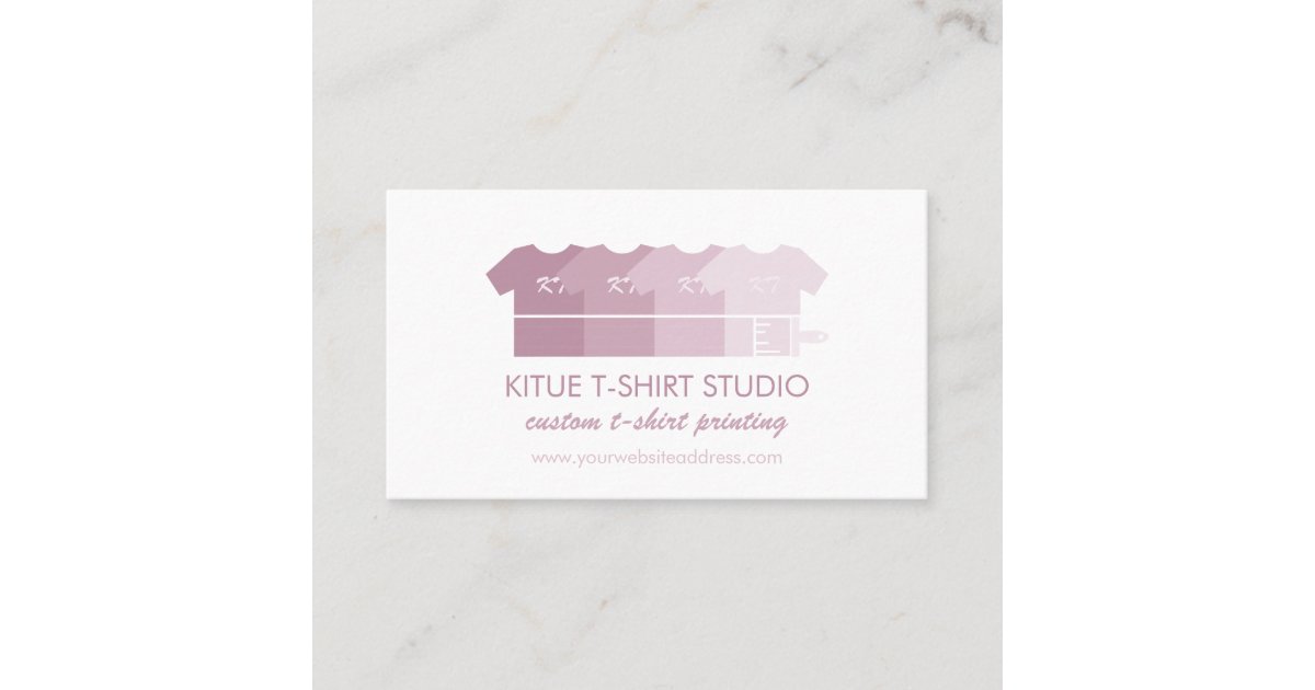 Dropshipping Clothing Store Print on demand Shirt Business Card | Zazzle