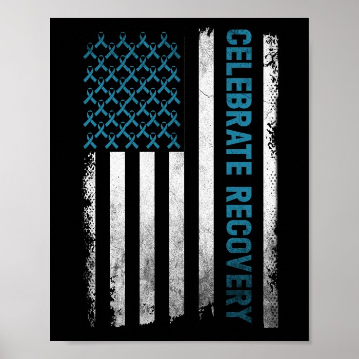 Drug Alcohol Addiction Recovery Celebrate Recovery Poster | Zazzle
