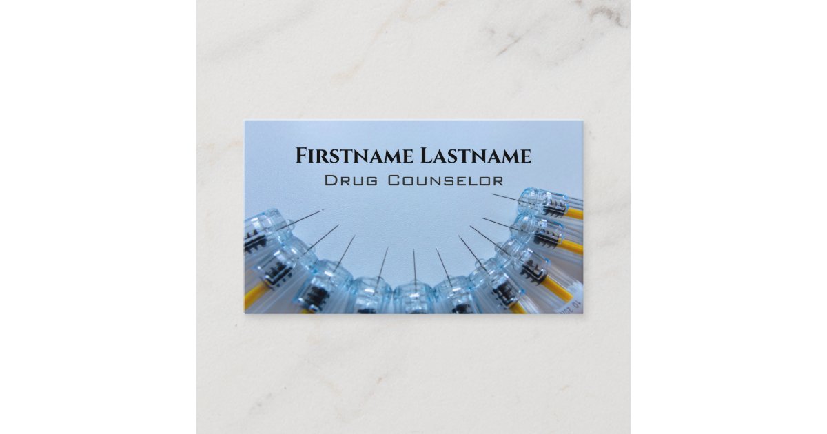 Drug Counselor Alcohol Counselor Psychotherapist Business Card | Zazzle