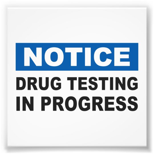 Drug Testing in Progress Photo Print | Zazzle.com