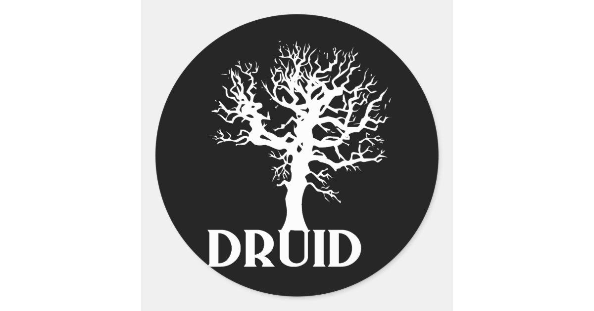 Druid Classic Round Sticker | Zazzle
