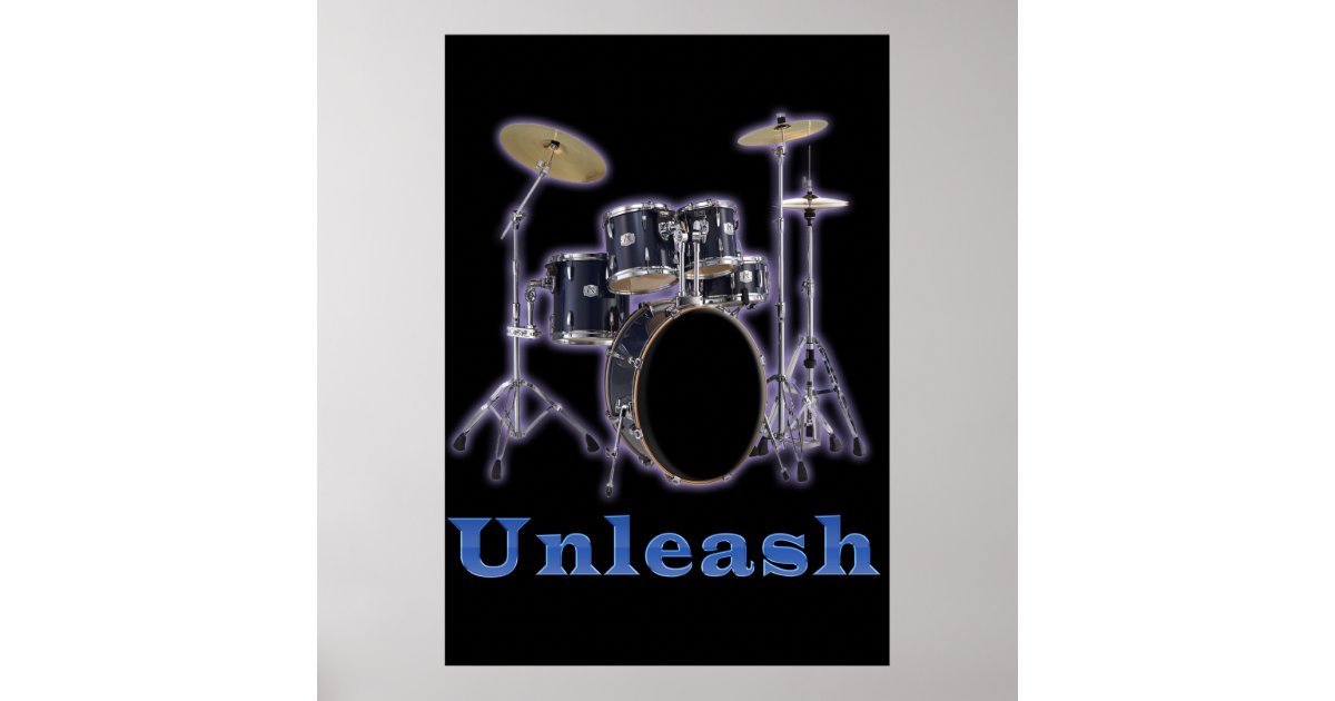 Drum designs poster | Zazzle
