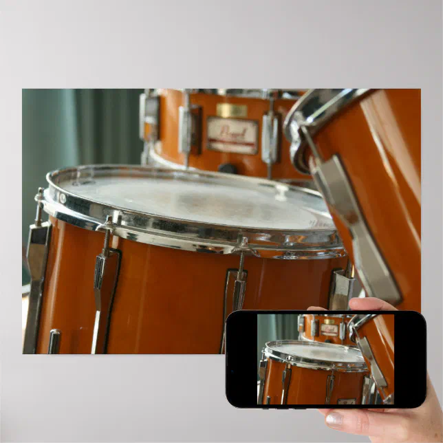 Drum Kit Music Percussion Poster | Zazzle