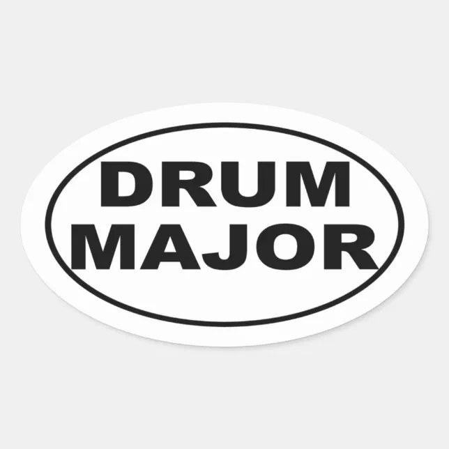 Drum Major Bumper Sticker | Zazzle