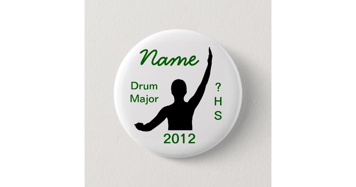 Drum Major Button | Zazzle