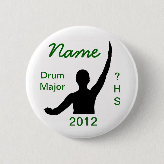 Drum Major Button | Zazzle