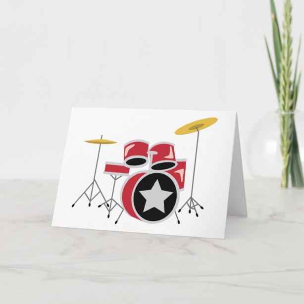 Drum Set Cards | Zazzle