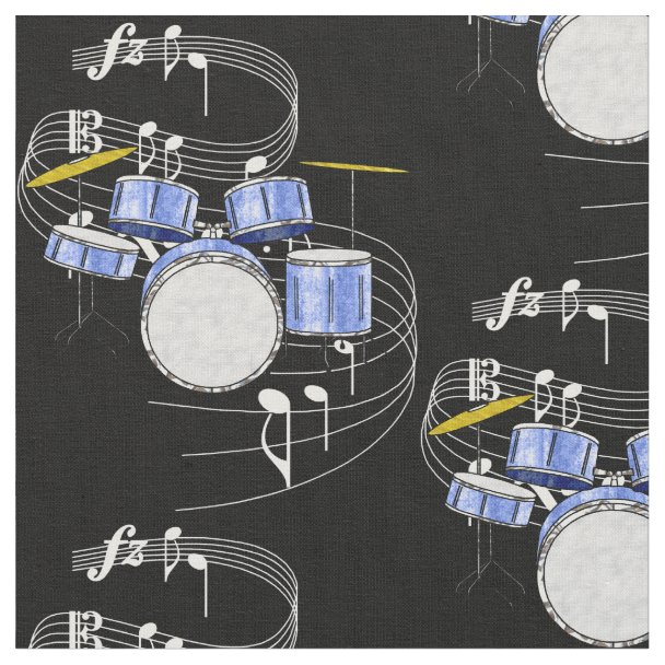 Banjo Fabric | Zazzle