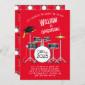 Drum Set Graduation Party Invitation | Zazzle
