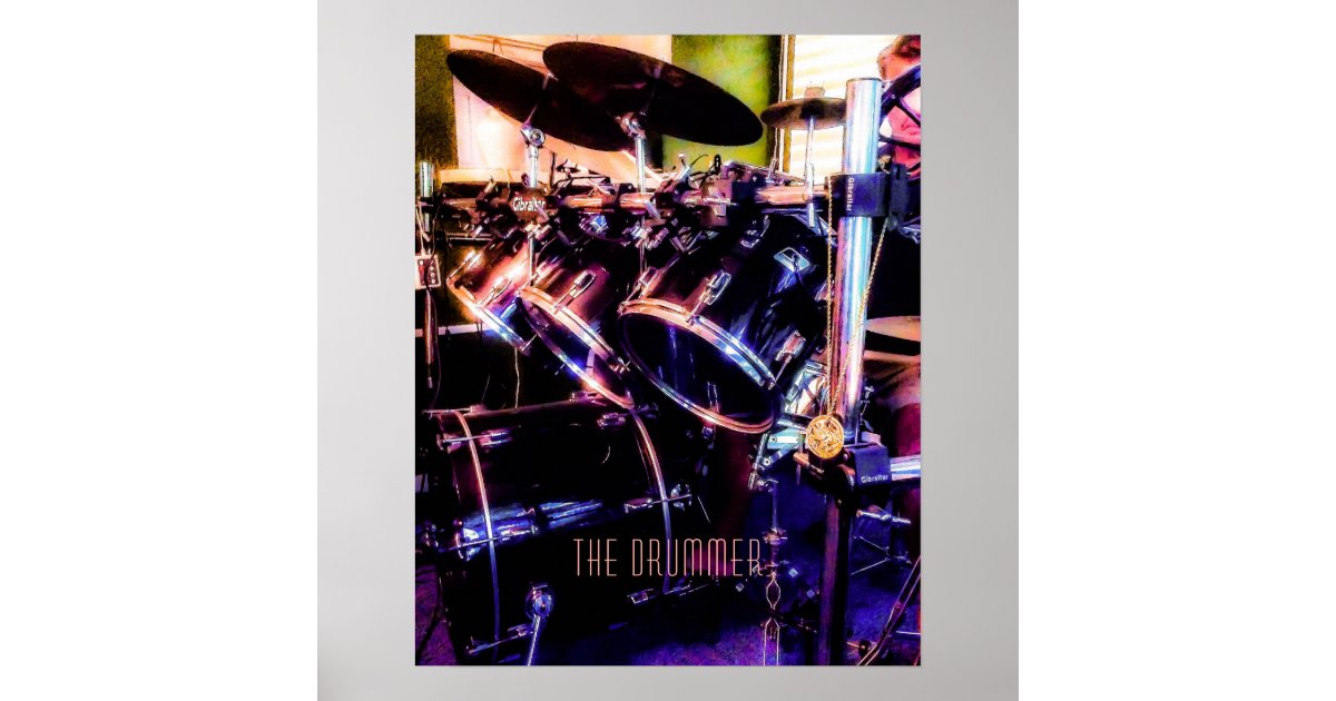 Drum Set Poster | Zazzle