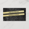 Drummer Drumsticks Grunge Musician Business Card | Zazzle