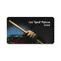 Drummer Holding Drumsticks Blue Business Card | Zazzle