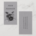 Drummer Musician Artist Percussion Band Publicity Calling Card | Zazzle