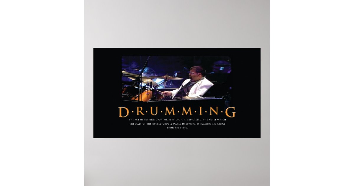 Drumming Poster | Zazzle
