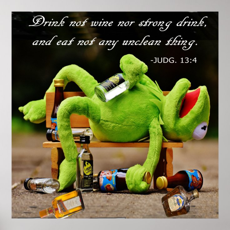 DRUNK FROG-POSTER POSTER | Zazzle