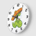 Drunk Worm with Sombrero Mexican Party Large Clock | Zazzle