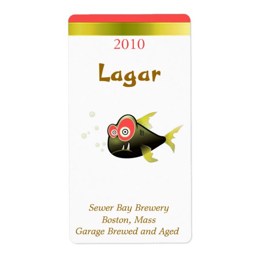 Drunken Fish Humorous Beer Labels | Zazzle.com