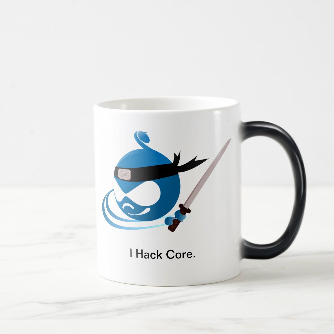 Drupal I Hack Core coffee mug | Zazzle