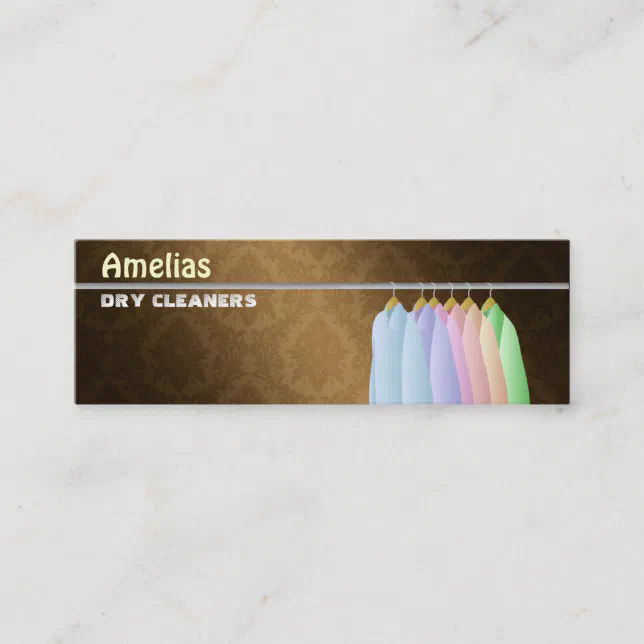 Dry Cleaner Skinny Business Cards | Zazzle
