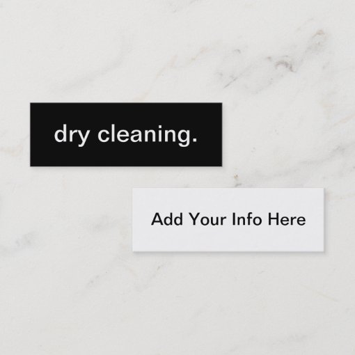 Dry Cleaning Business Card | Zazzle