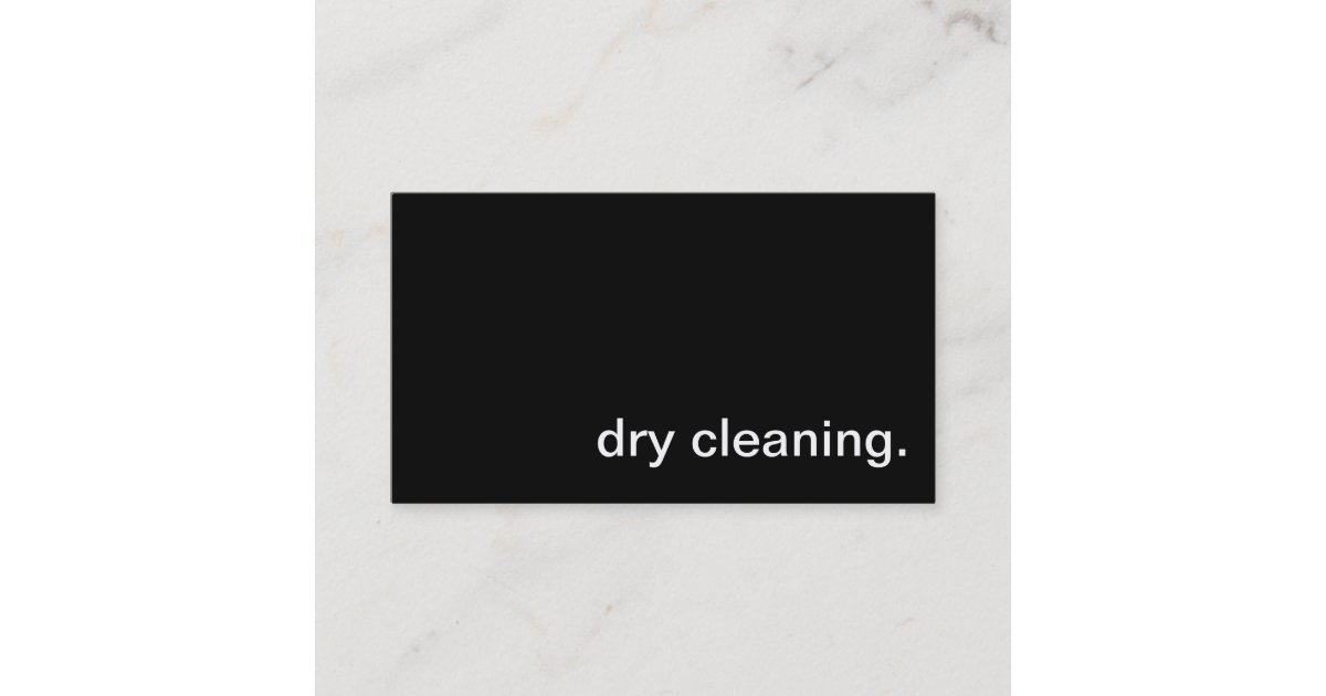 Dry Cleaning Business Card | Zazzle