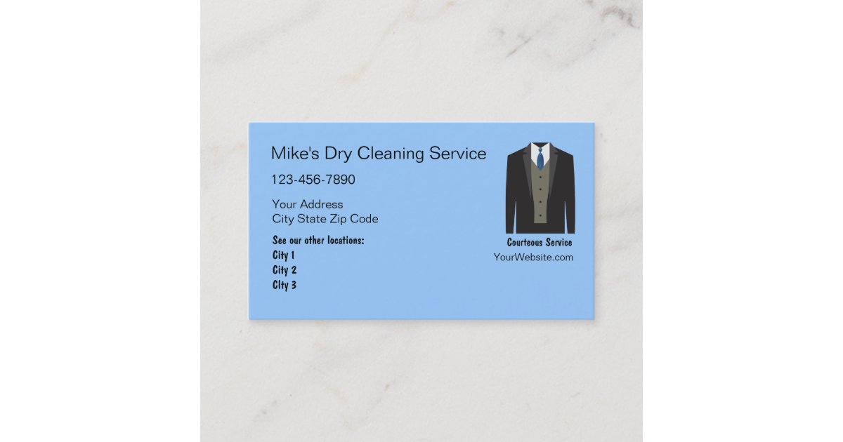 Dry Cleaning Business Cards | Zazzle