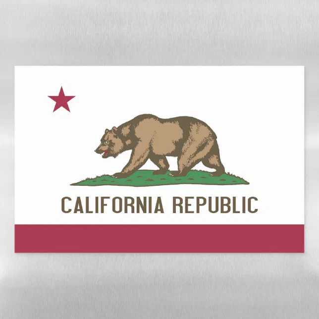 Dry Erase Magnetic Sheet with flag of California | Zazzle