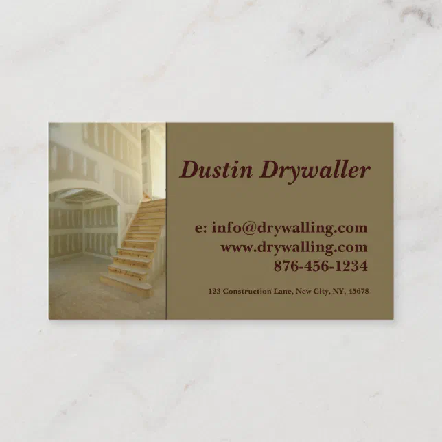 Drywall Business Card | Zazzle
