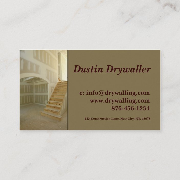 Drywall Business Card | Zazzle.com